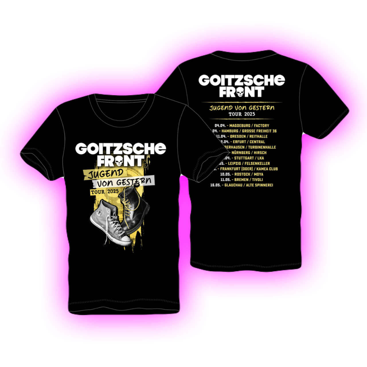 Girly Shirt "JUGEND VON GESTERN - Tour 2025" - Goitzsche Front Shop